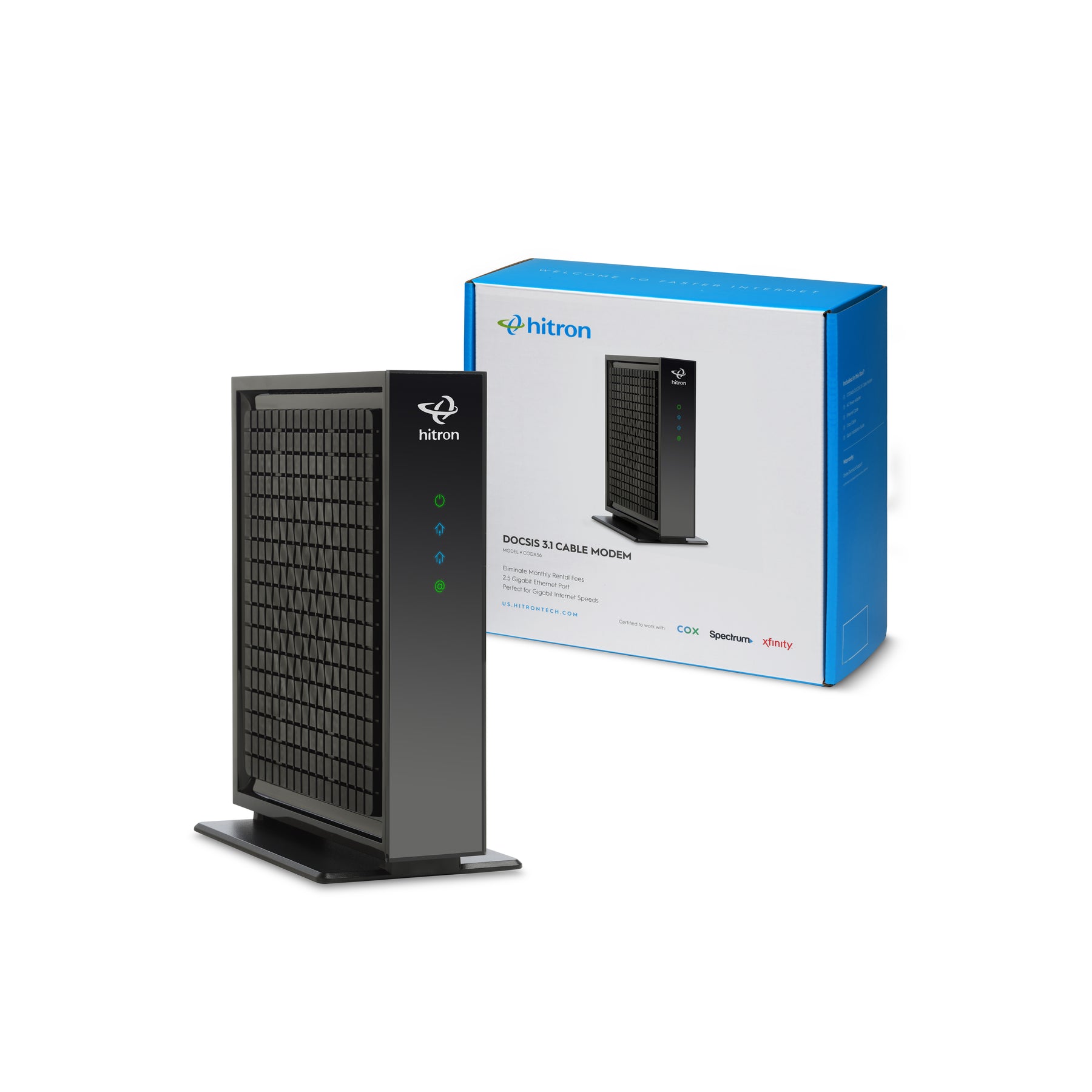 Hitron CODA56 Multi-Gigabit DOCSIS 3.1 Cable Modem for Xfinity®, Spect ...